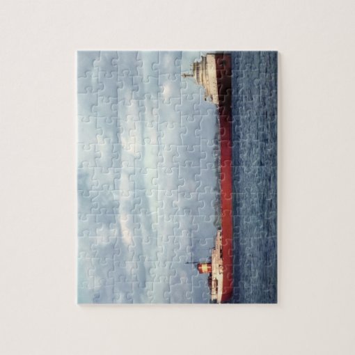 Edmund Fitzgerald on the St. Clair River Jigsaw Puzzle | Zazzle