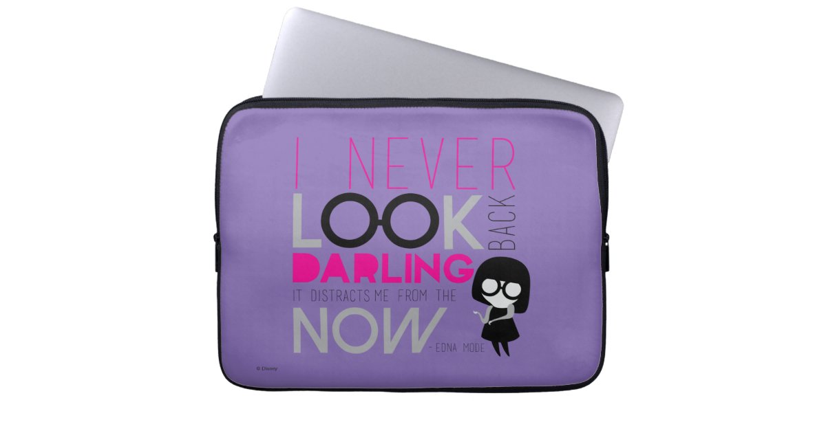 Edna Mode - I Never Look Back Laptop Sleeve | Zazzle