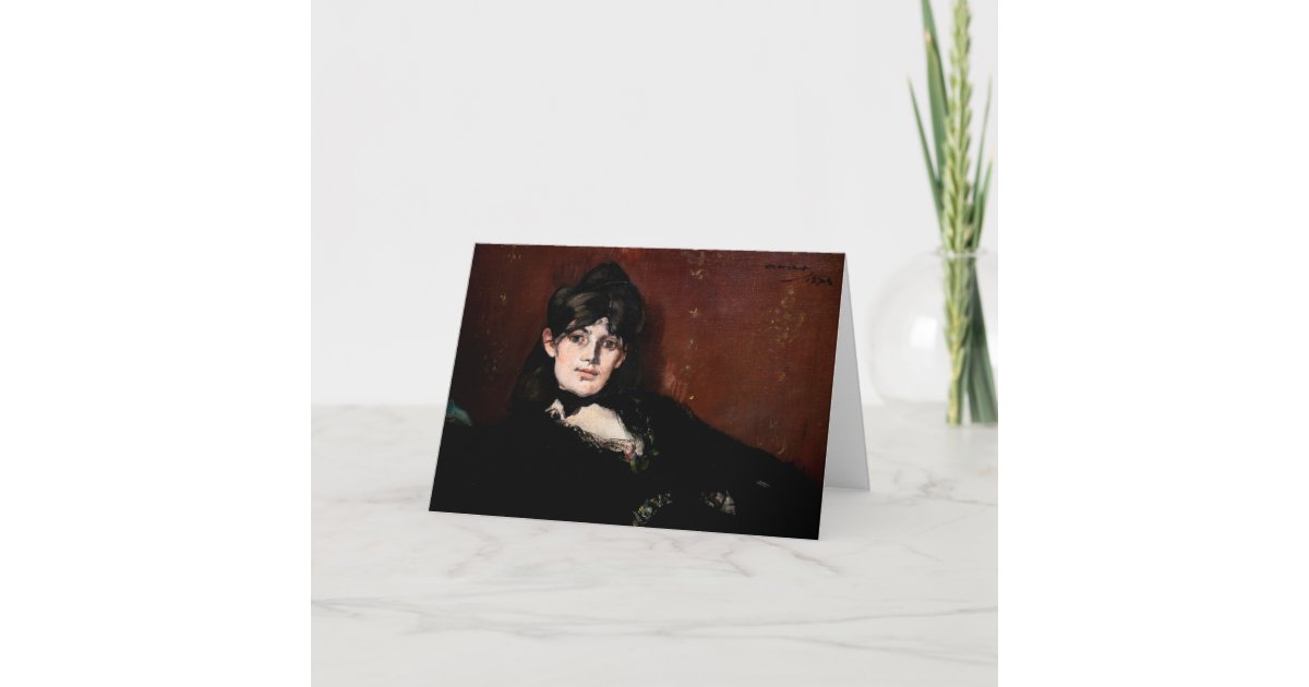 Edouard Manet - Berthe Morisot Reclining Card | Zazzle