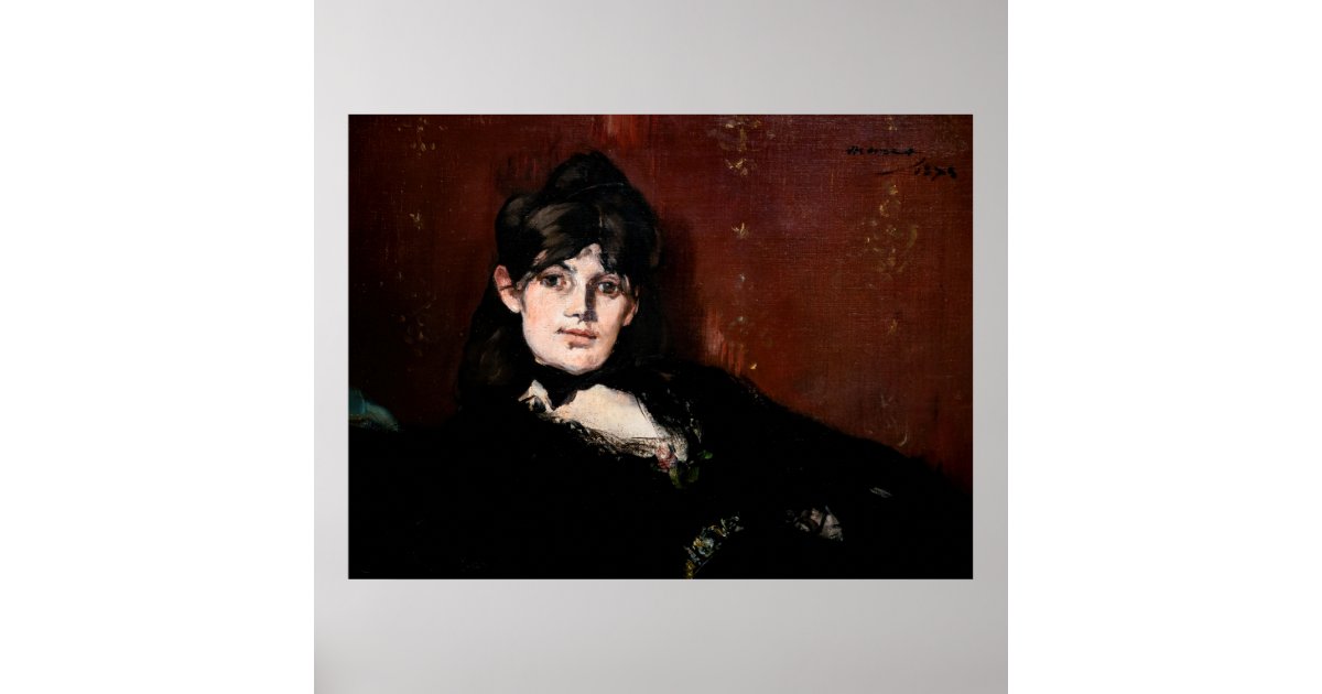 Edouard Manet - Berthe Morisot Reclining Poster | Zazzle