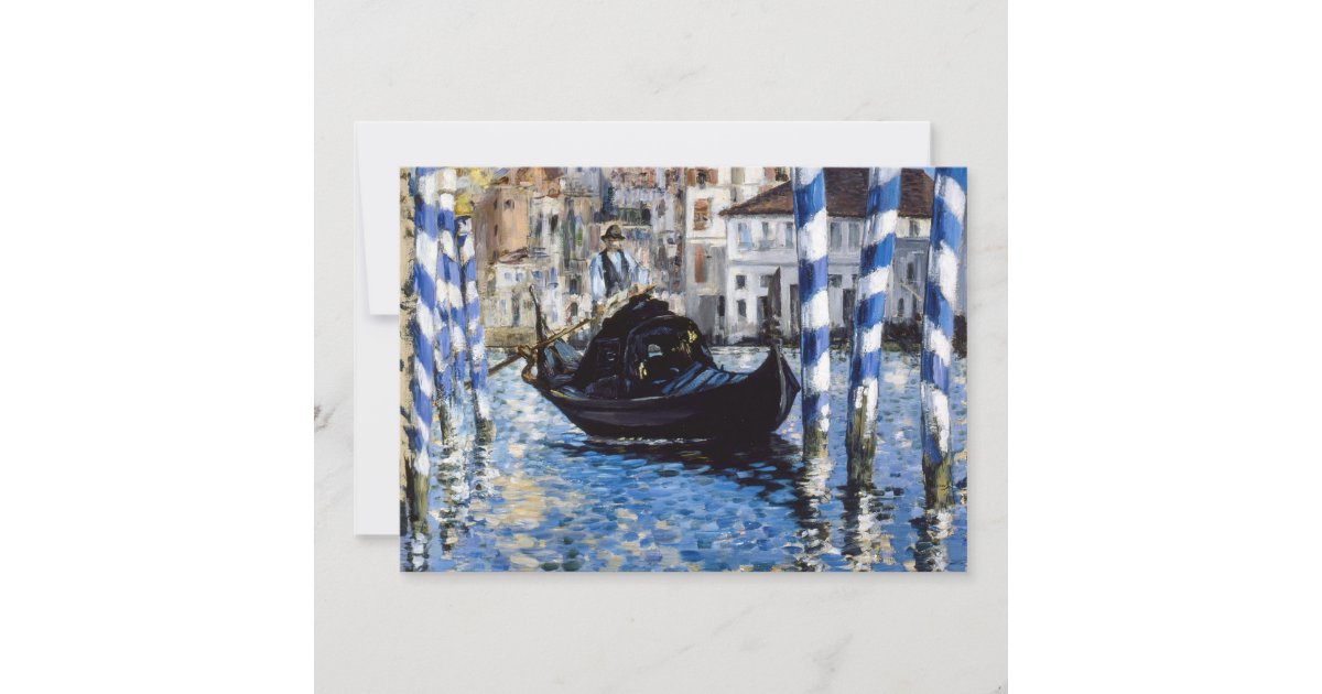 Edouard Manet - Grand Canal, Venice Thank You Card | Zazzle