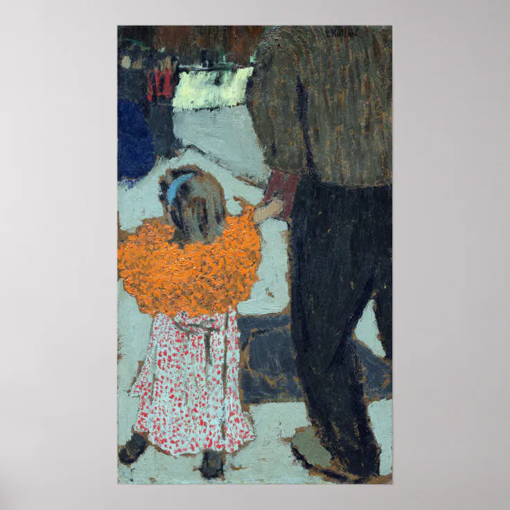 Edouard Vuillard Child Wearing a Red Scarf Poster | Zazzle