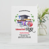 Education Graduation Party Invitation | Zazzle