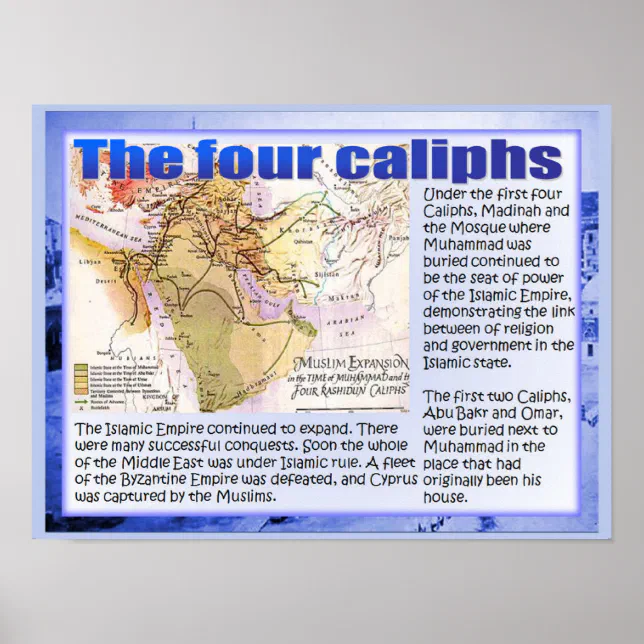 Education, History, Rise of Islam, Four Caliphs Poster | Zazzle