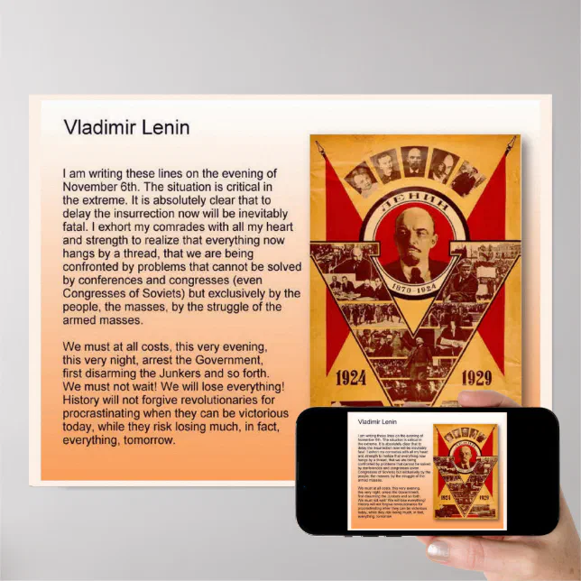 Education,History, Russia, Vladimir Lenin Poster | Zazzle