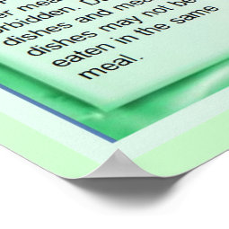 Education, Judaism, Kosher Food Poster | Zazzle