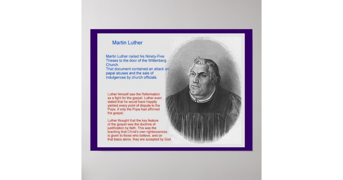 Education, Religion, History, Martin Luther Poster | Zazzle