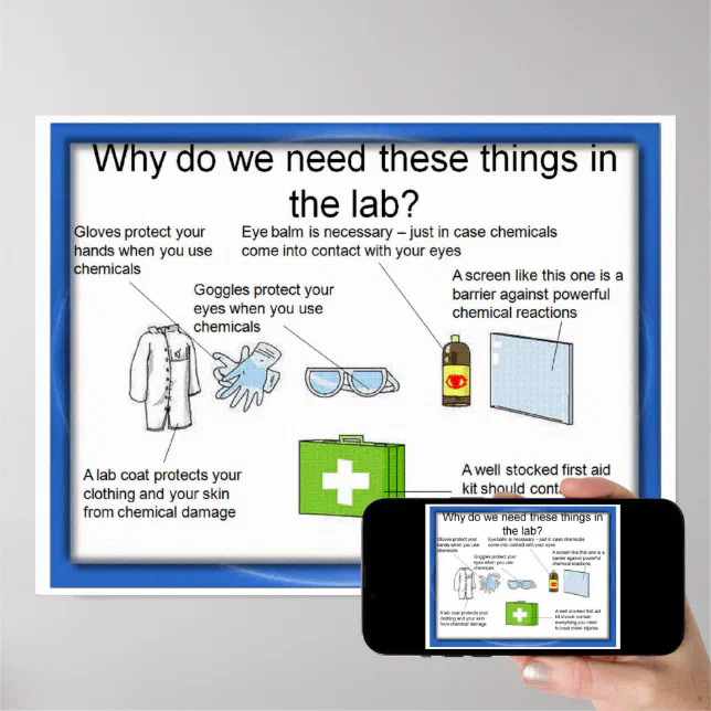 Education, Science, Laboratory safety Poster | Zazzle