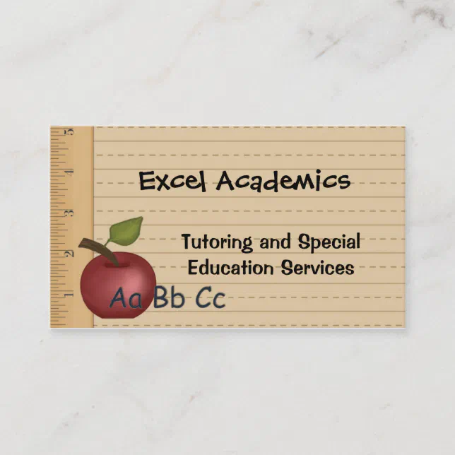 Education Services Business Card | Zazzle