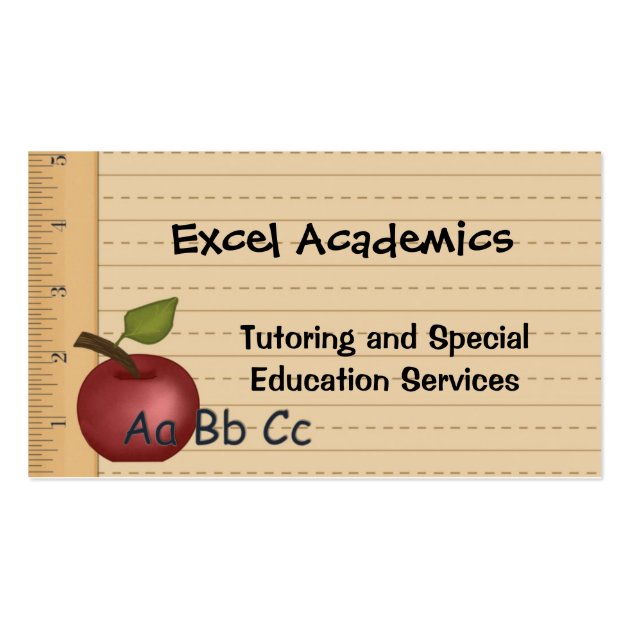 Education Services Business Card