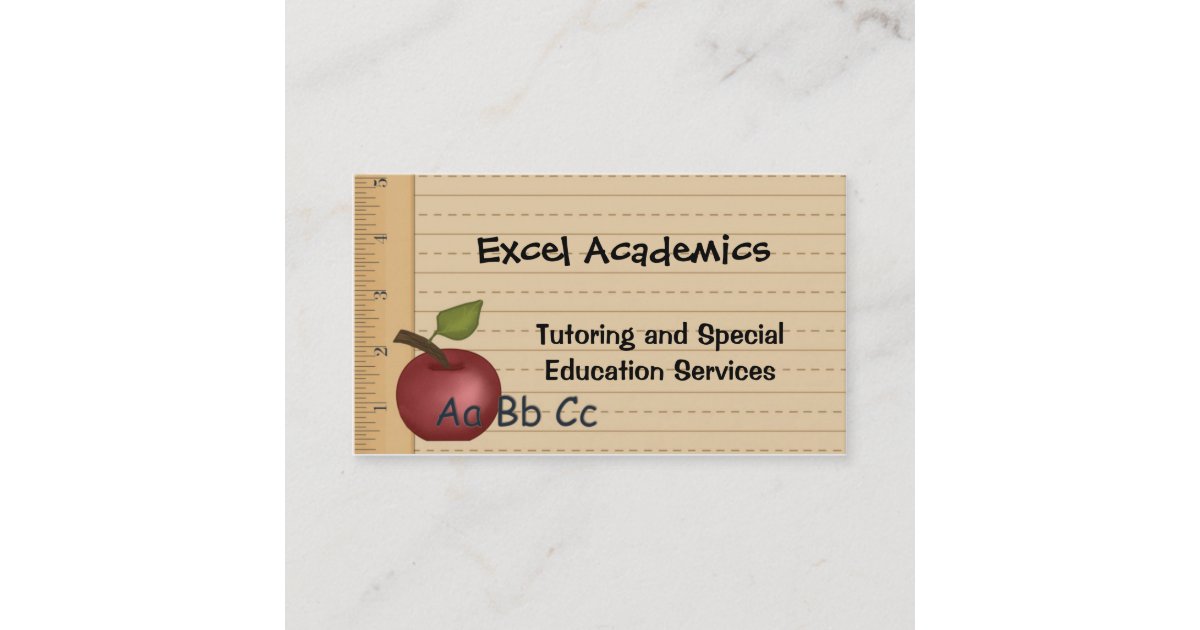 Education Services Business Card | Zazzle