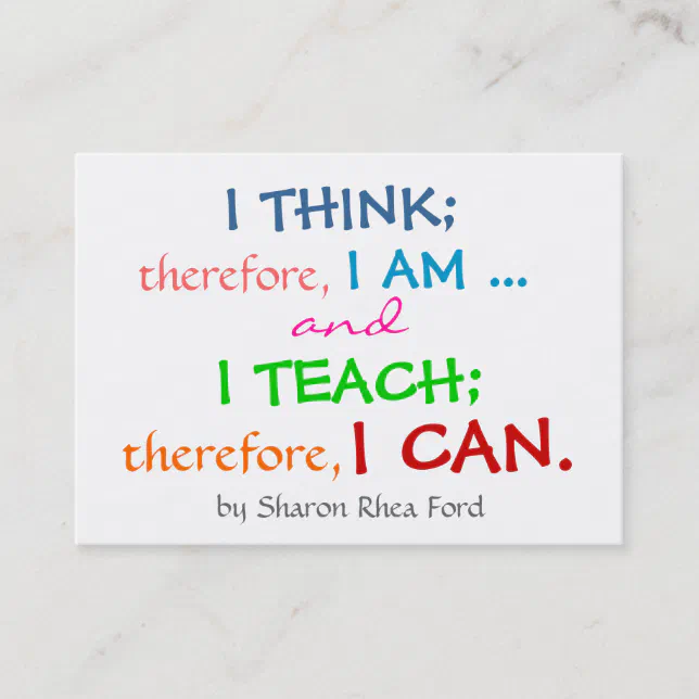 Education / Teacher Profile - Business Card by SRF | Zazzle