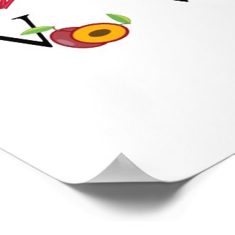 Educational Fruit Vegetable ABC Alphabet Classroom Poster | Zazzle