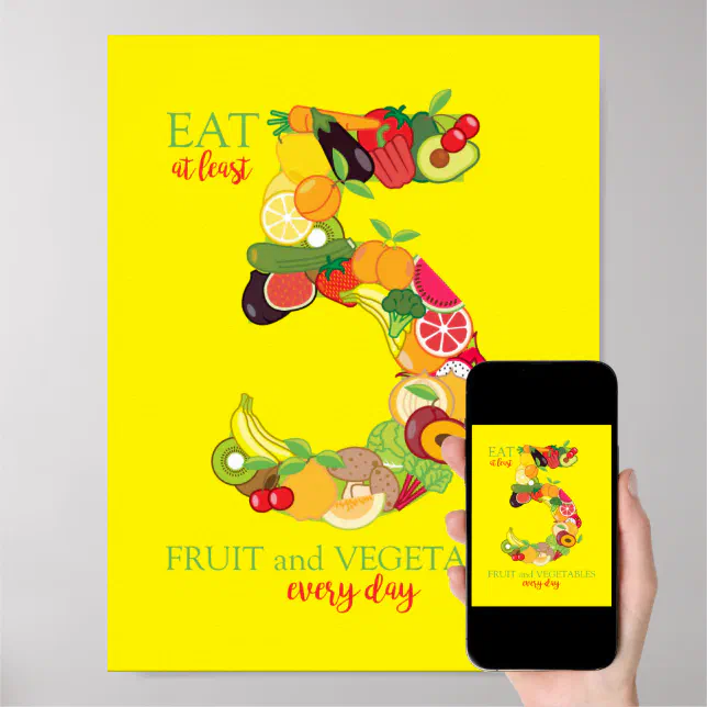 Educational Healthy Eating Classroom Teaching Poster | Zazzle