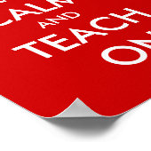 Educational poster | Keep calm and teach on | Zazzle