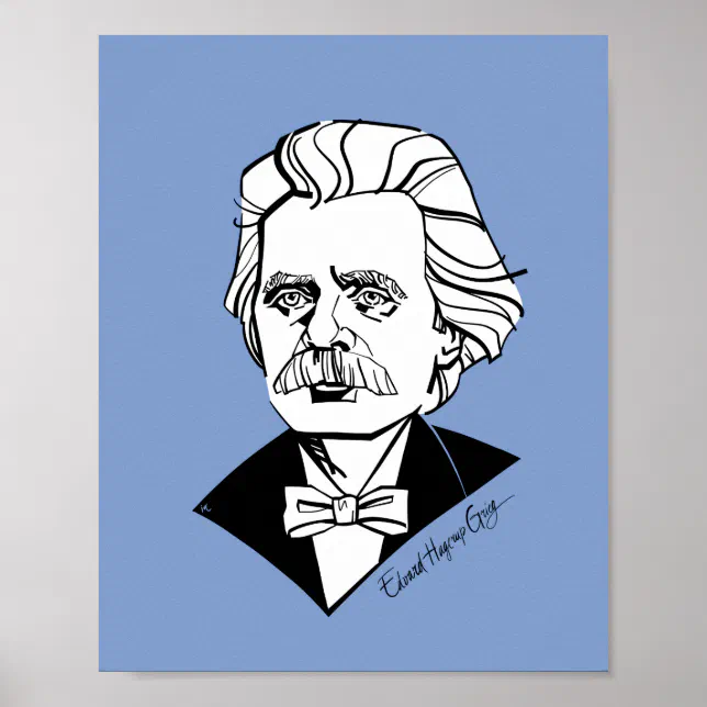 Edvard Grieg Poster | Zazzle
