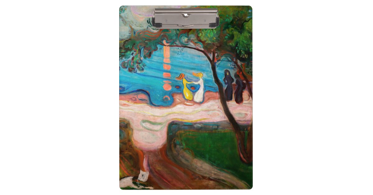 Edvard Munch - Dance on the Beach Clipboard | Zazzle