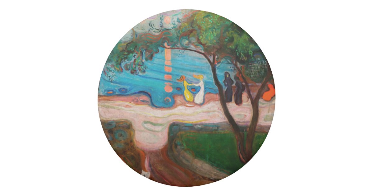 Edvard Munch - Dance on the Beach Eraser | Zazzle