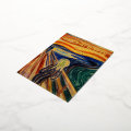 Edvard Munch - Happy New Year from the Scream Foil Holiday Postcard ...