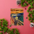 Edvard Munch - Happy New Year from the Scream Foil Holiday Postcard ...