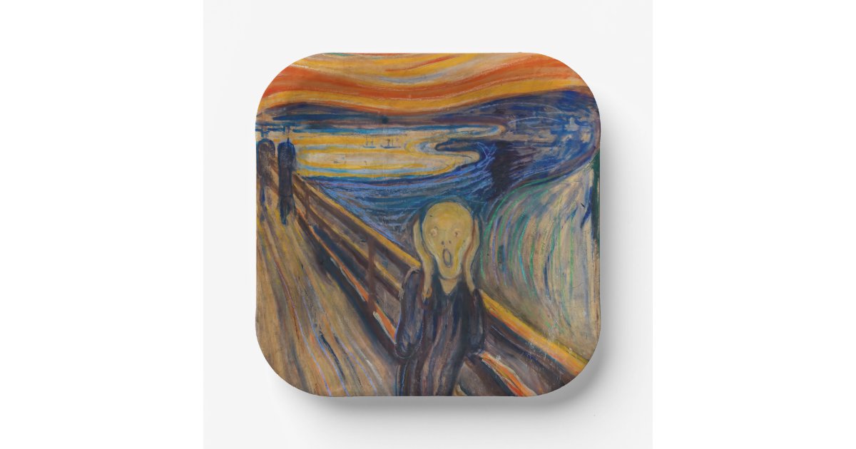 Edvard Munch - The Scream 1893 Paper Plates | Zazzle