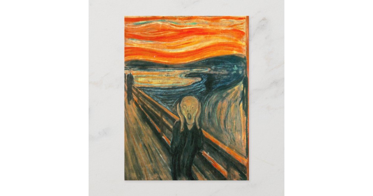 EDVARD MUNCH - The scream 1893 Postcard | Zazzle