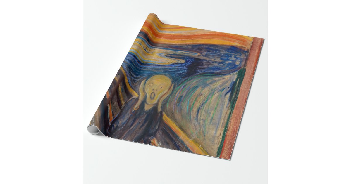 Edvard Munch - The Scream 1893 Wrapping Paper | Zazzle