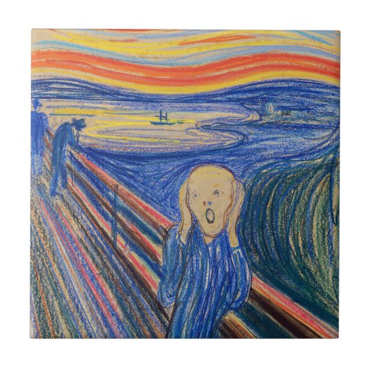 Edvard Munch - The Scream 1895 Ceramic Tile | Zazzle.com