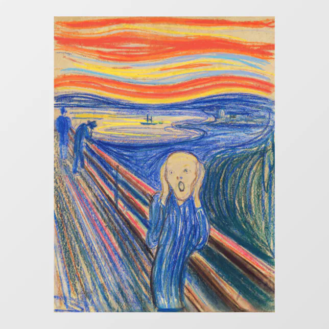 Edvard Munch - The Scream 1895 Wall Decal | Zazzle