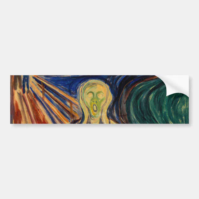 Edvard Munch - The Scream 1910 Bumper Sticker | Zazzle