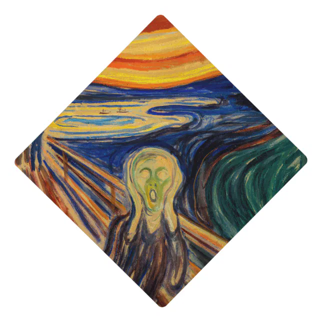 Edvard Munch - The Scream 1910 Graduation Cap Topper | Zazzle