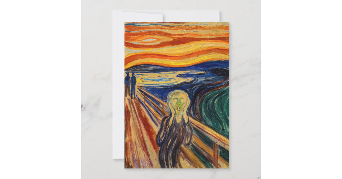 Edvard Munch - The Scream 1910 Invitation | Zazzle