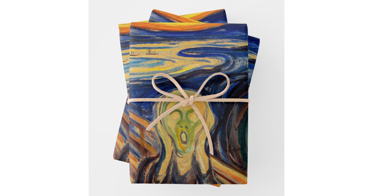 Edvard Munch - The Scream 1910 Wrapping Paper Sheets | Zazzle