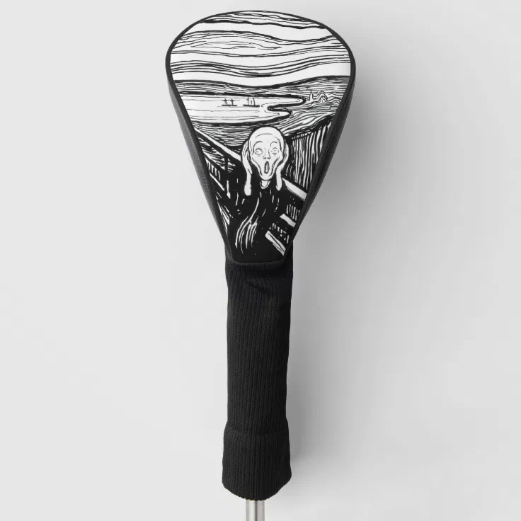 Edvard Munch - The Scream Lithography Golf Head Cover | Zazzle