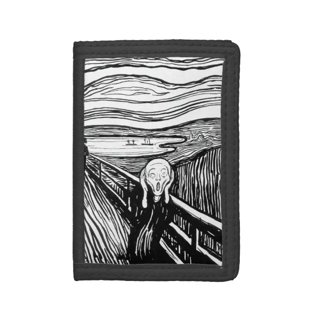 Edvard Munch - The Scream Lithography Trifold Wallet | Zazzle