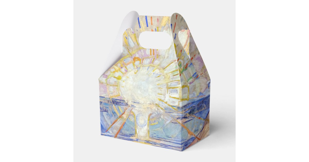 Edvard Munch - The Sun 1911 Favor Boxes | Zazzle