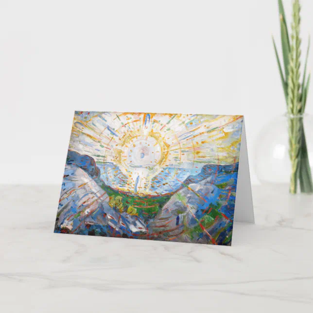 Edvard Munch - The Sun 1912 Card | Zazzle