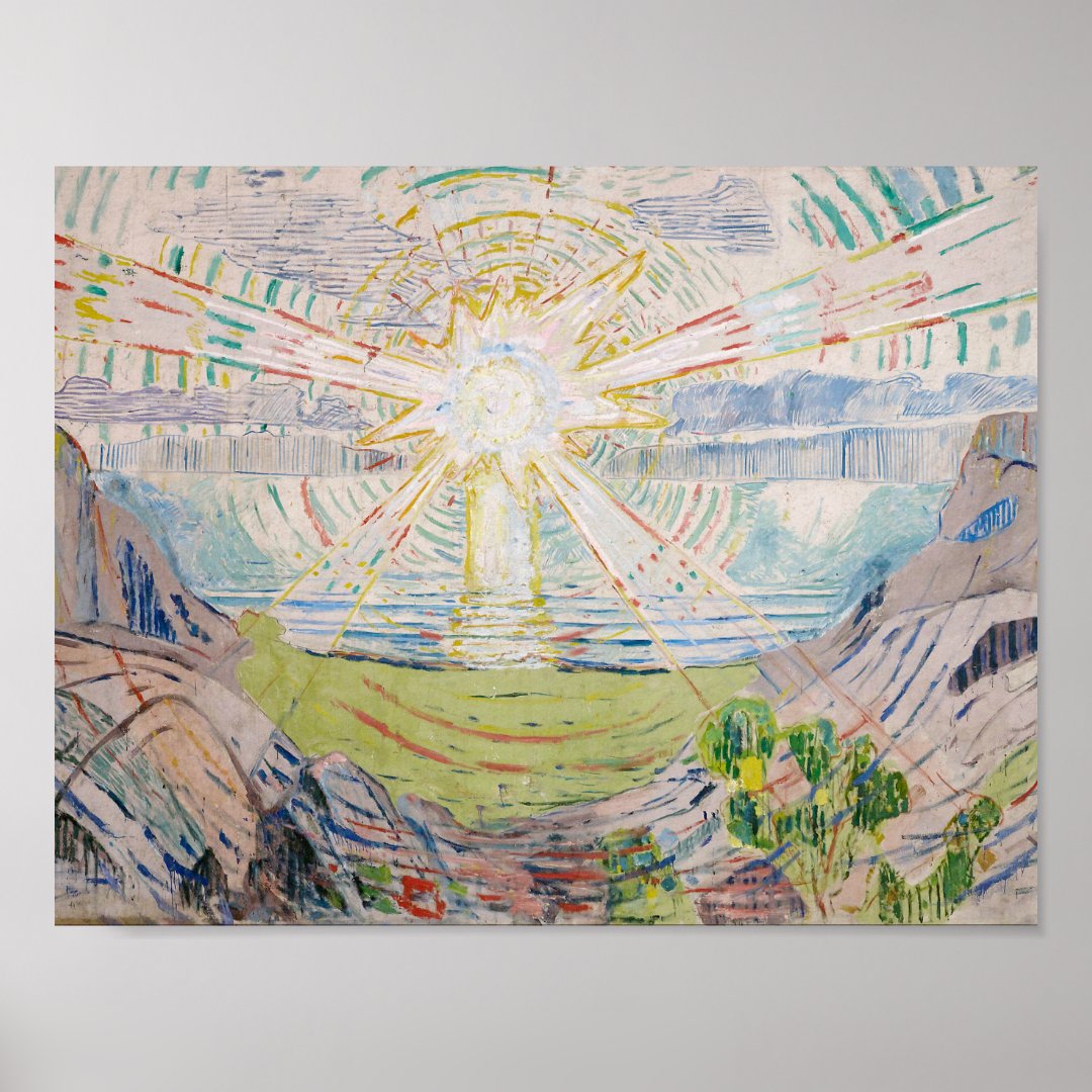 Edvard Munch - The Sun Poster | Zazzle