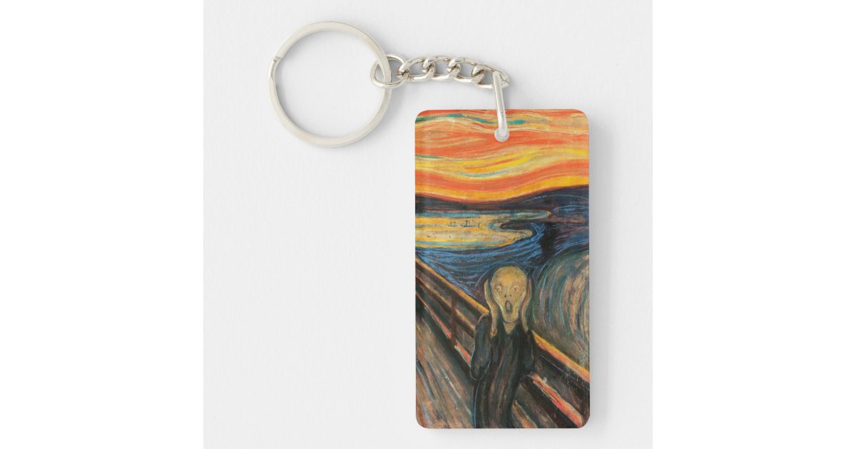 Edvard Munch's The Scream Keychain | Zazzle
