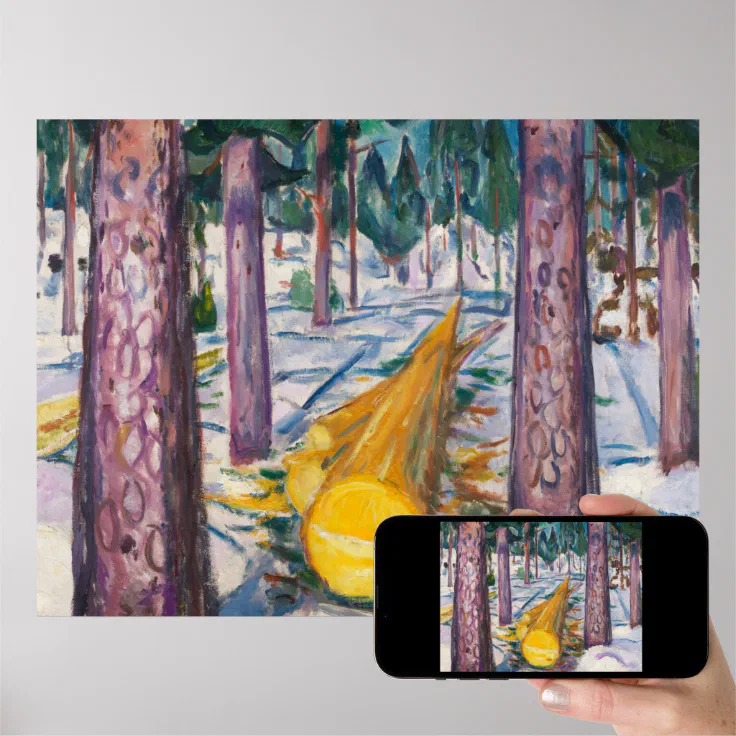Edvard Munch's The Yellow Log Poster | Zazzle