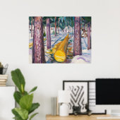 Edvard Munch's The Yellow Log Poster | Zazzle