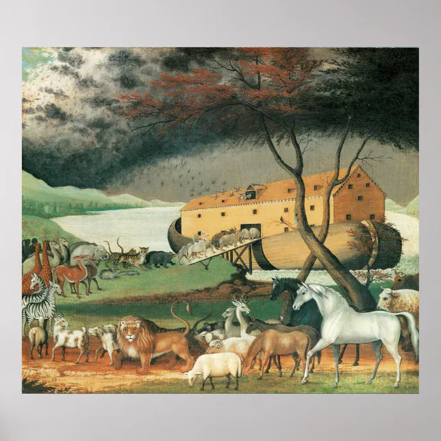Edward Hicks Noah's Ark Poster | Zazzle