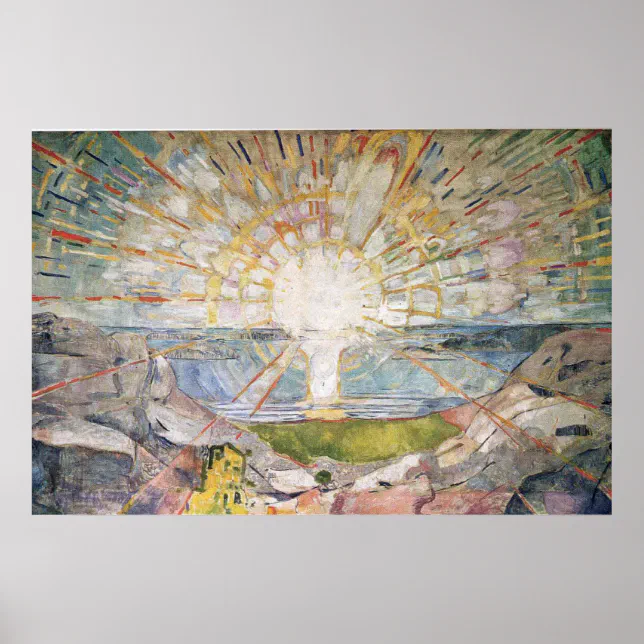 Edward Munch Art Painting Poster | Zazzle