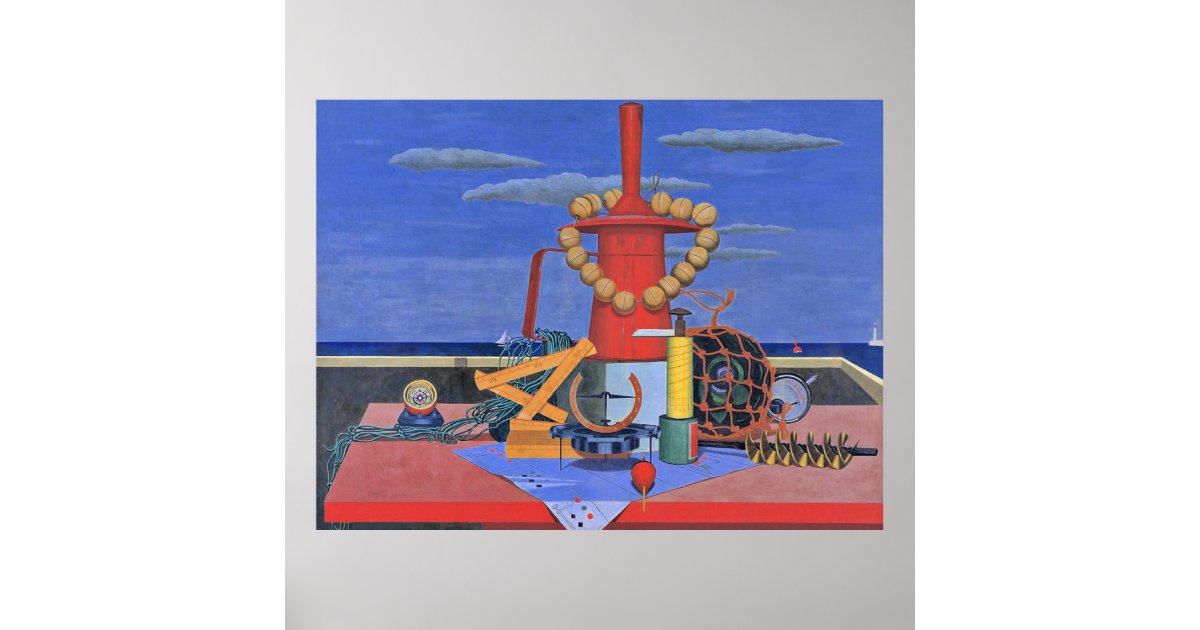 Edward Wadsworth painting, Regalia, Poster | Zazzle