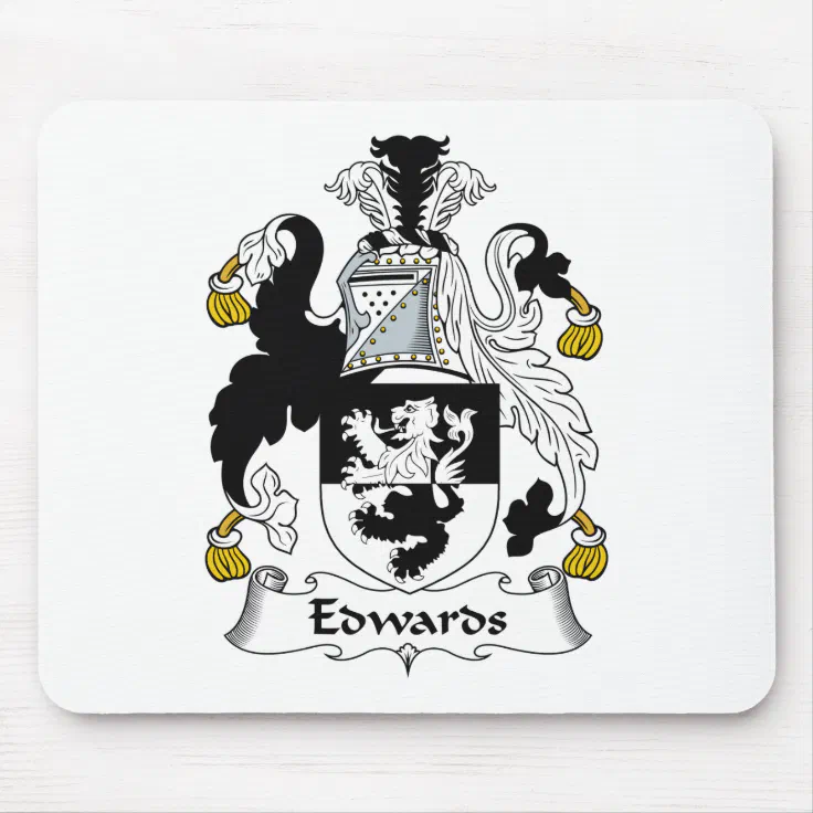 Edwards Family Crest Mouse Pad | Zazzle