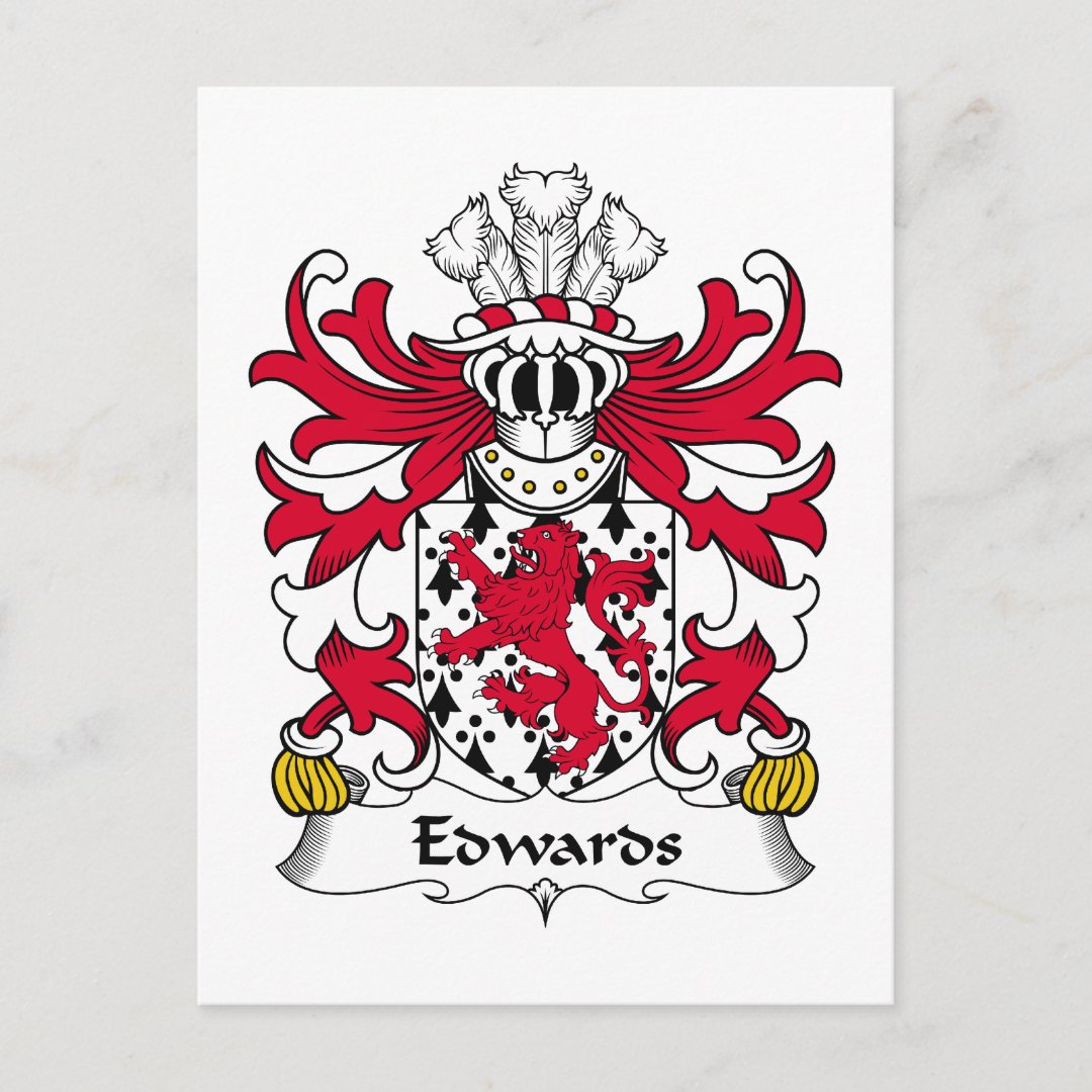 Edwards Family Crest Postcard | Zazzle