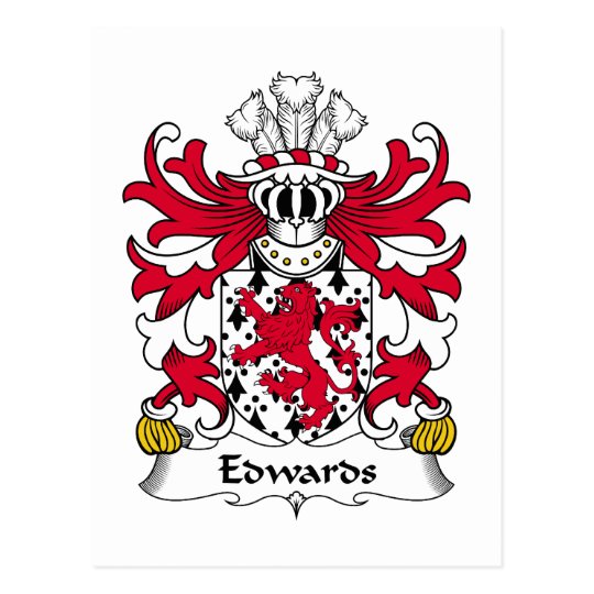 Edwards Family Crest Postcard | Zazzle.com