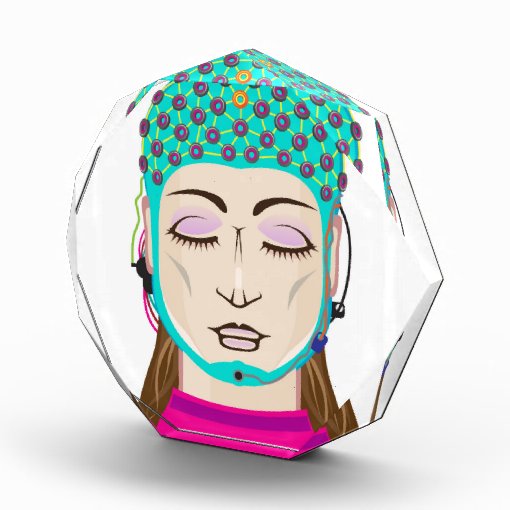 EEG device Mind reading scanning Brain signals Award | Zazzle