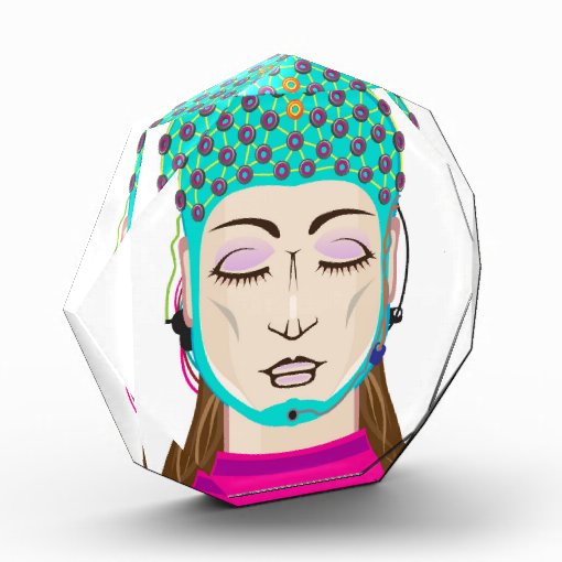 EEG device Mind reading scanning Brain signals Award | Zazzle