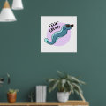Eelin Great Funny Slippery Eel Pun Poster | Zazzle